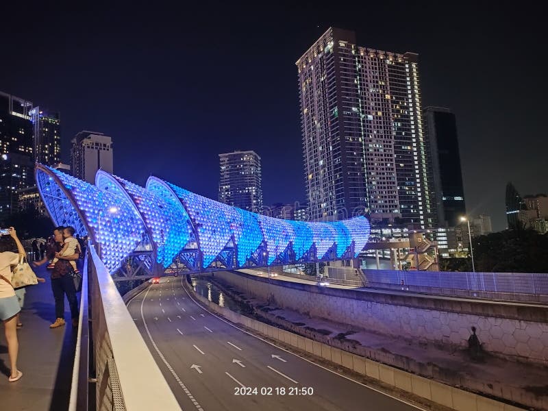 Saloma Bridge Kuala Lumpur, Malaysia Editorial Stock Photo - Image of ...