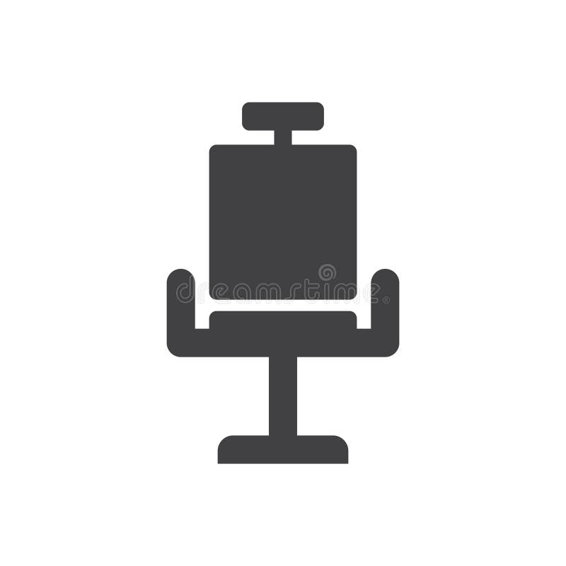 Salon chair icon stock illustration. Illustration of icon - 377969401