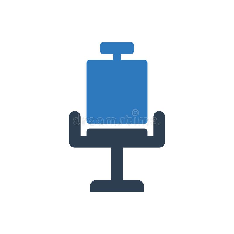 Salon Chair Icon stock illustration. Illustration of chair - 377971936