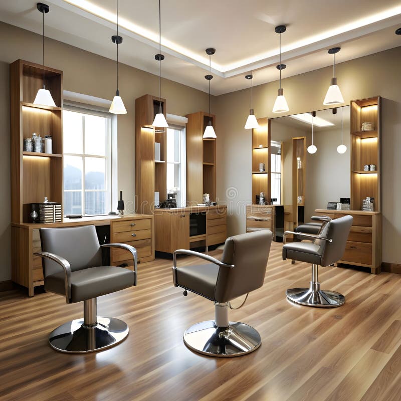 Salon furniture stock illustration. Illustration of space - 338691812