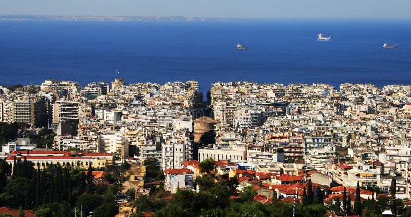 Salonicco, Grecia del Nord fotografia stock. Immagine di egeo - 6304158
