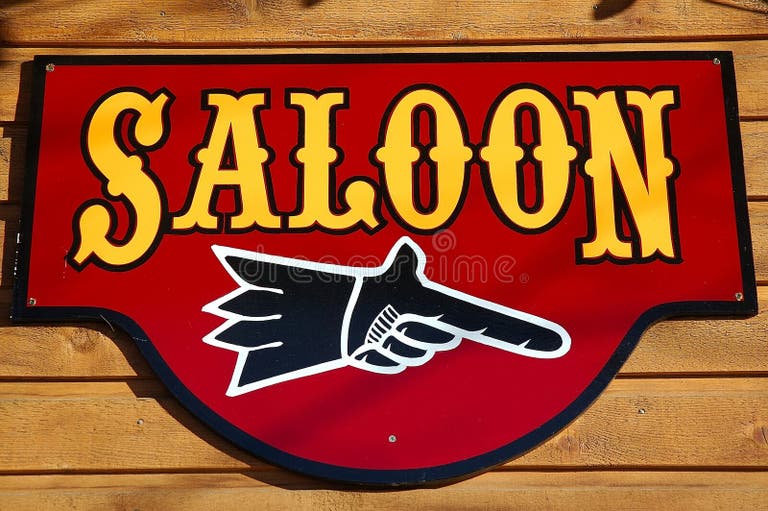 Saloon sign stock image. Image of quick, parlor, renegade - 3889727