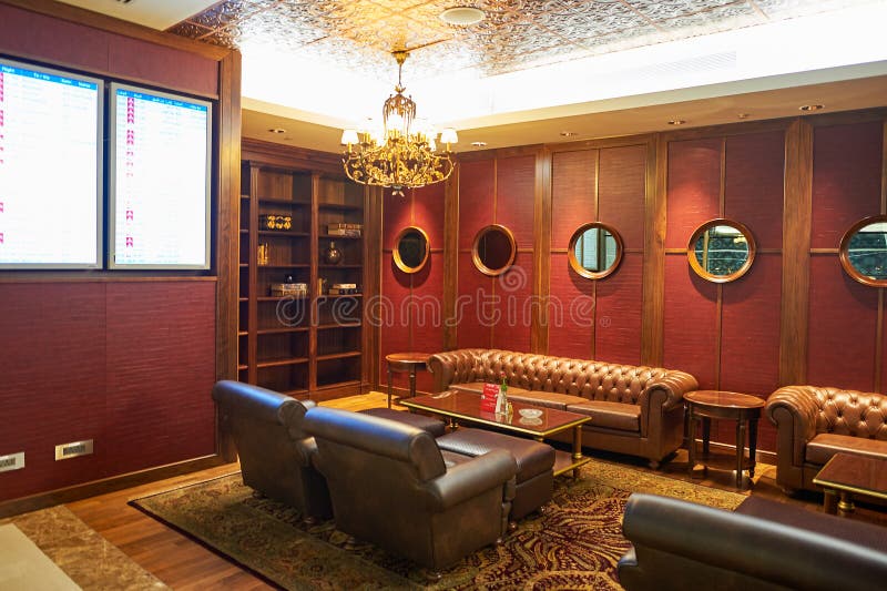 Salotto Della Prima Classe Degli Emirati Immagine Stock Editoriale ...