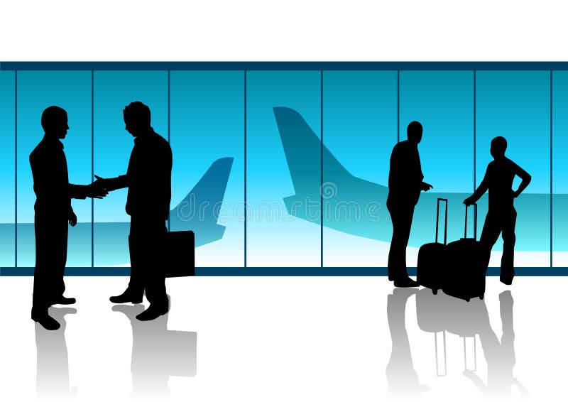 Salotto di partenza illustrazione vettoriale. Illustrazione di ...