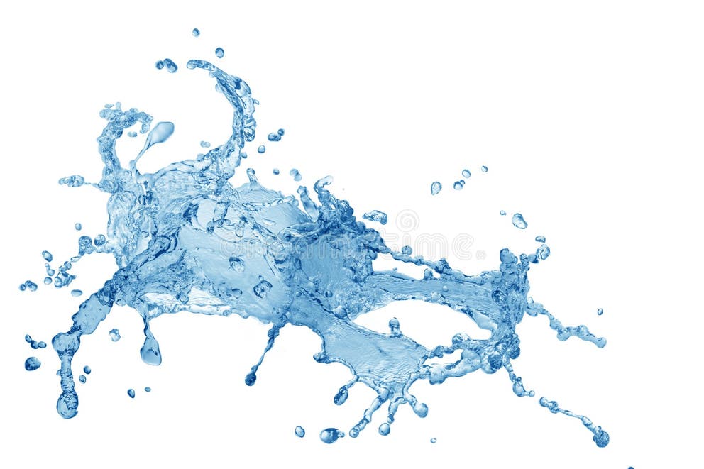 Salpicar Agua Salpicar Salpicar Agua Aislada Sobre Fondo Blanco ...