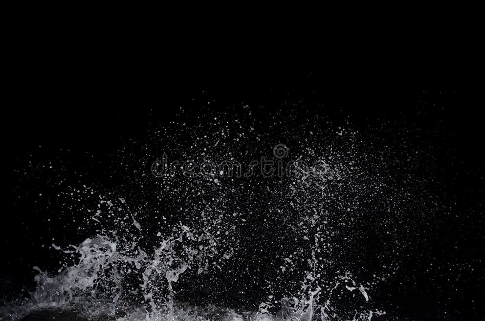 Salpicar La Onda En El Mar Negro Foto de archivo - Imagen de ...