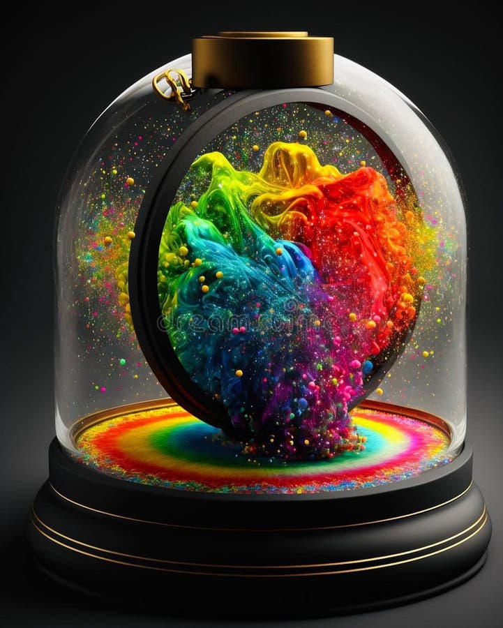 Salpicar Todo El Color En El Vidrio Foto de archivo - Imagen de esfera ...