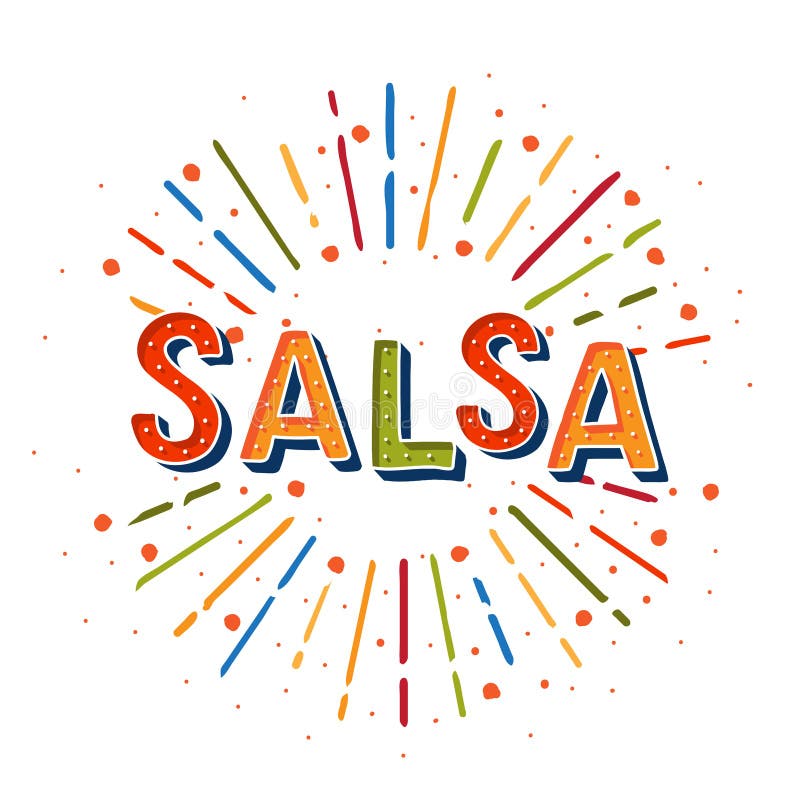 Logotipo Del Vector Del Partido De La Salsa Ilustración del Vector ...