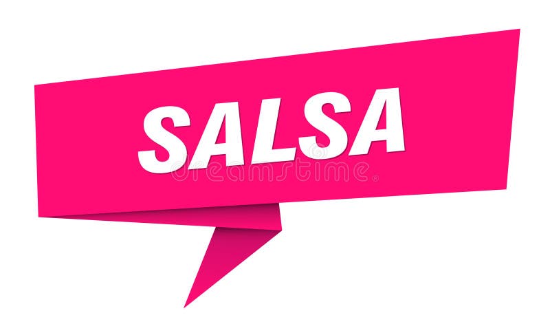 Salsa Banner. Salsa Speech Bubble, Label, Sticker, Sign Template Stock ...
