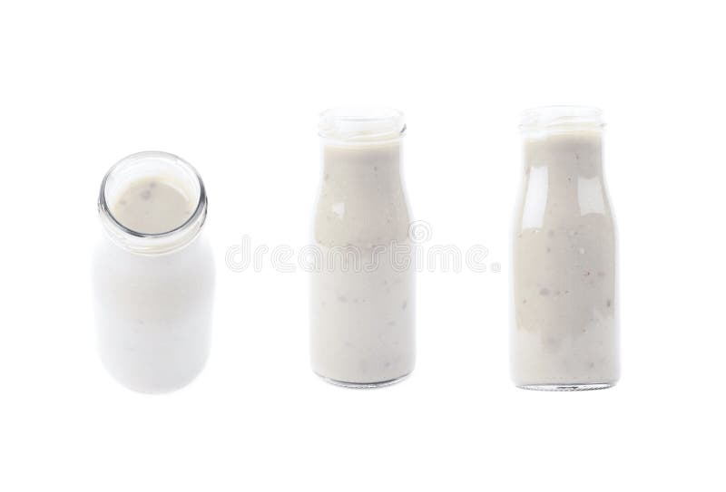 Salsa Blanca En Una Botella Aislada Foto de archivo - Imagen de cocina ...