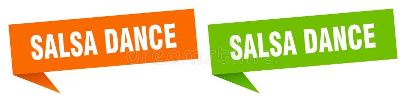 Salsa Dance Banner. Salsa Dance Speech Bubble Label Set Stock Vector ...