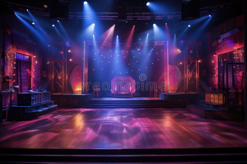 Salsa Dance Competition Stage with Spotlights Stock Photo - Image of ...