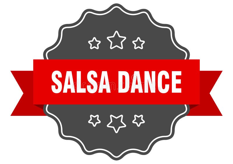 Salsa dance label stock vector. Illustration of grey - 160028522
