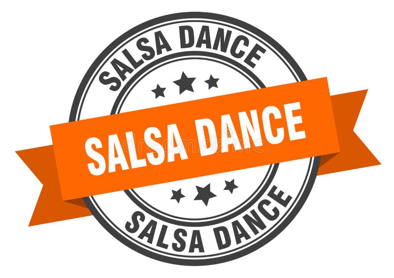 Salsa dance label stock vector. Illustration of sign - 158945632