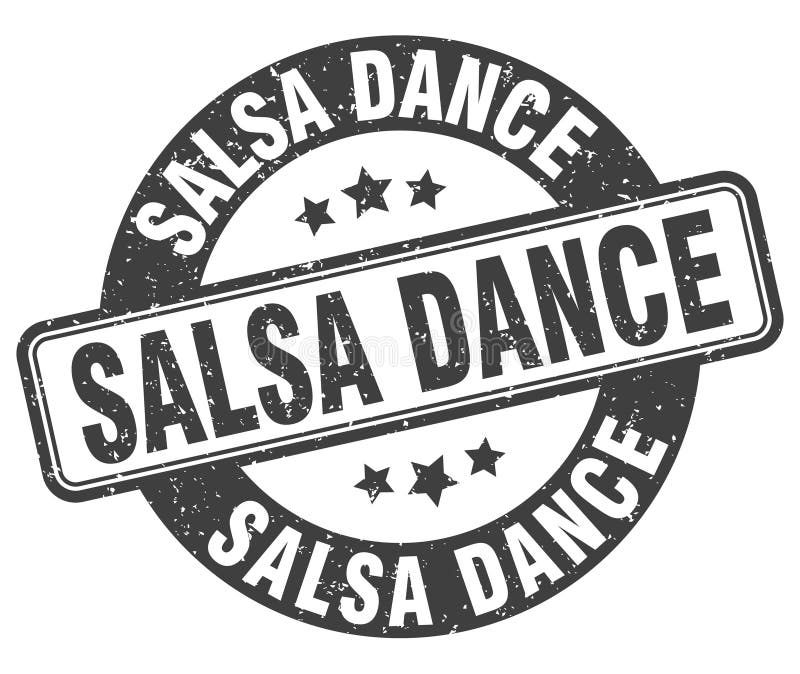 Salsa Dance Stamp. Salsa Dance Label. Round Grunge Sign Stock Vector ...