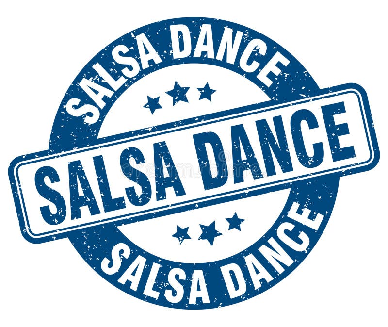 Salsa Dance Stamp. Salsa Dance Label. Round Grunge Sign Stock Vector ...