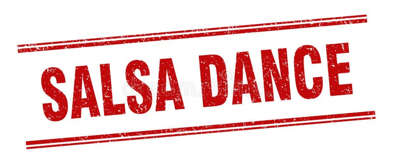 Salsa Dance Stamp. Salsa Dance Square Grunge Sign Stock Vector ...