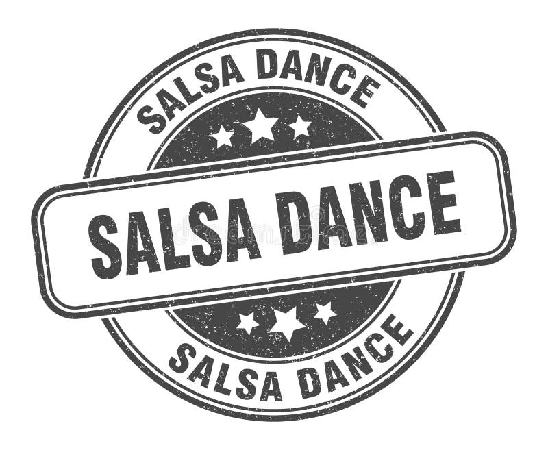 Salsa Dance Stamp. Salsa Dance Round Grunge Sign Stock Vector ...