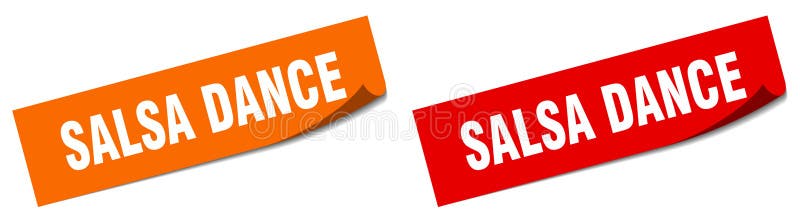 Salsa Dance Sticker. Salsa Dance Sign Set Stock Vector - Illustration ...