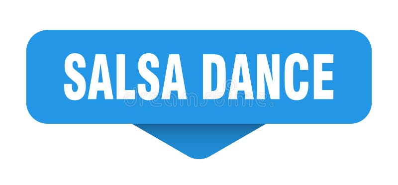 Salsa Dance Sticker. Salsa Dance Sign on Transparent Background Stock ...