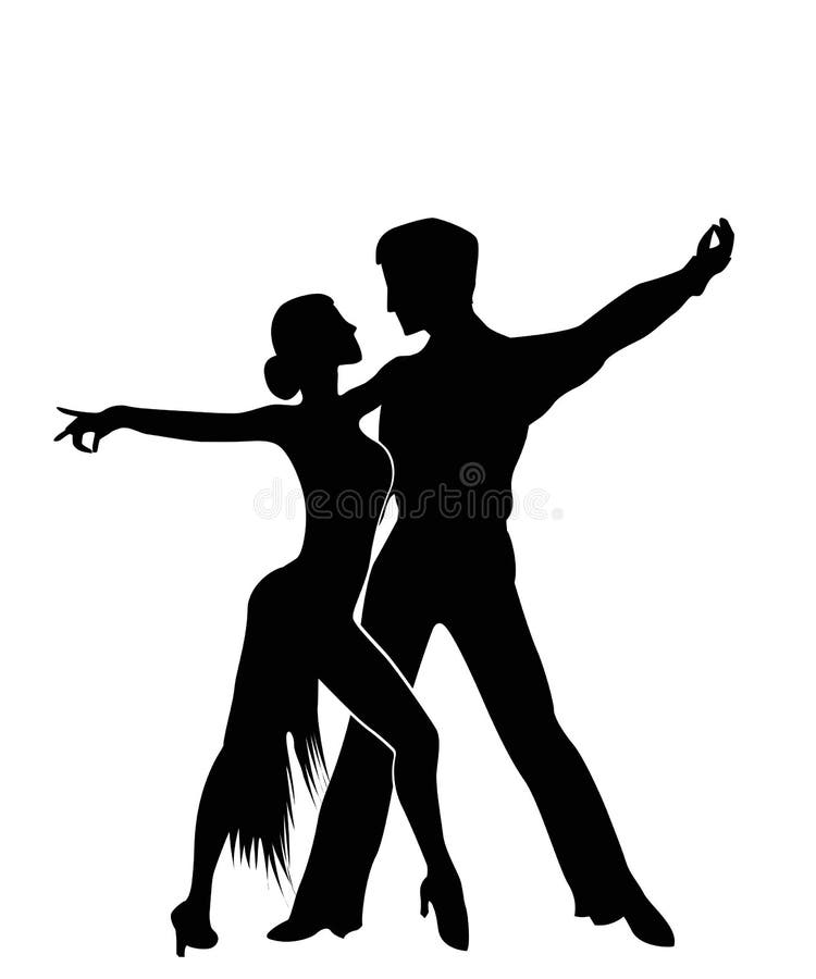 Female Salsa Dancer Silhouettes Stock Vector - Illustration of ...