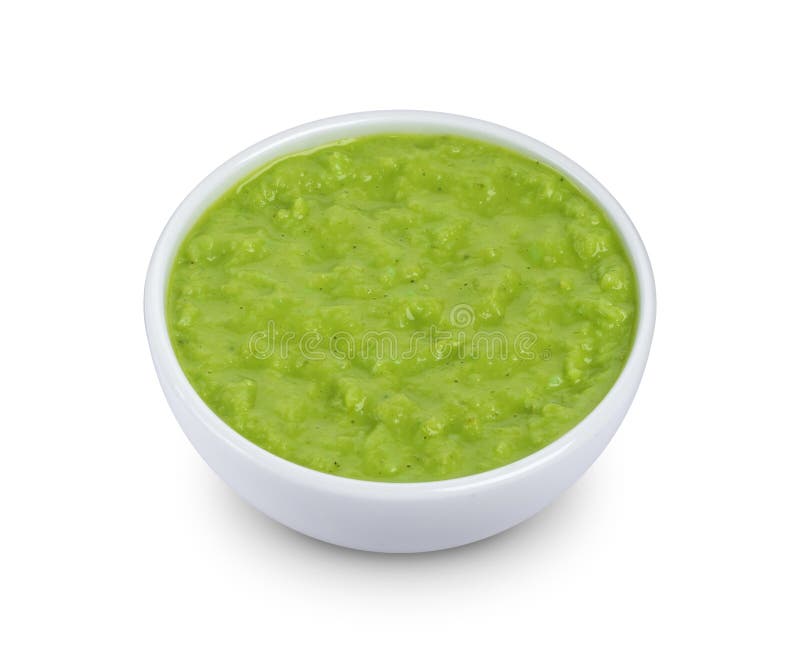 Salsa Del Wasabi Aislada En El Fondo Blanco Imagen de archivo - Imagen ...