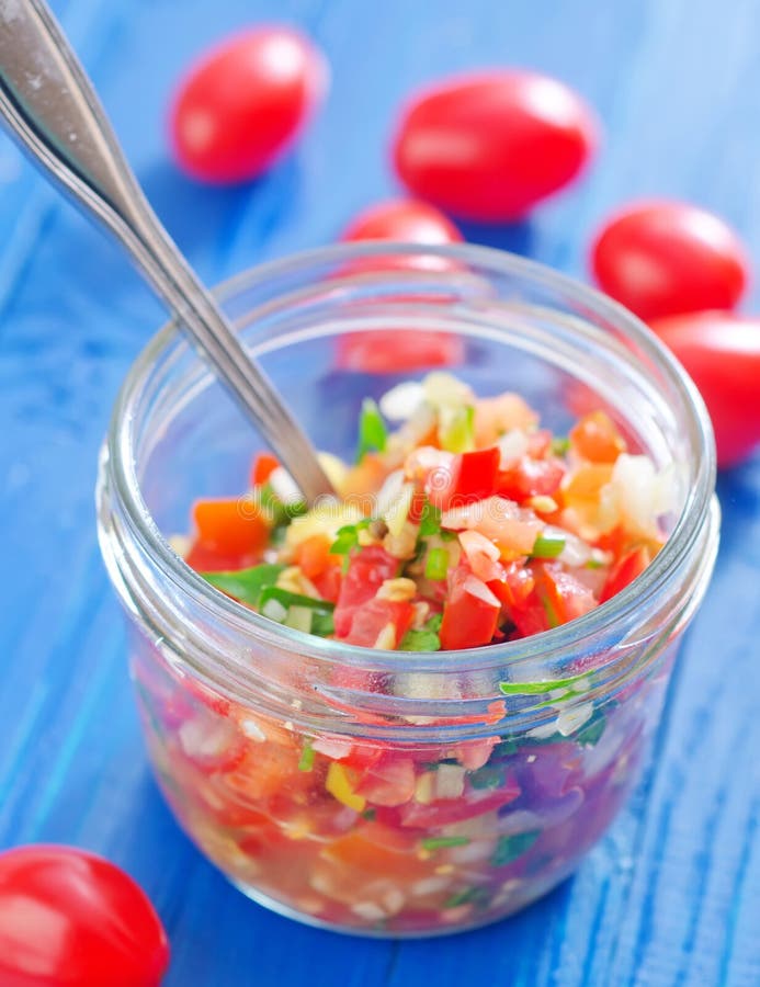 Salsa stock image. Image of pepper, ingredient, bank - 41660039