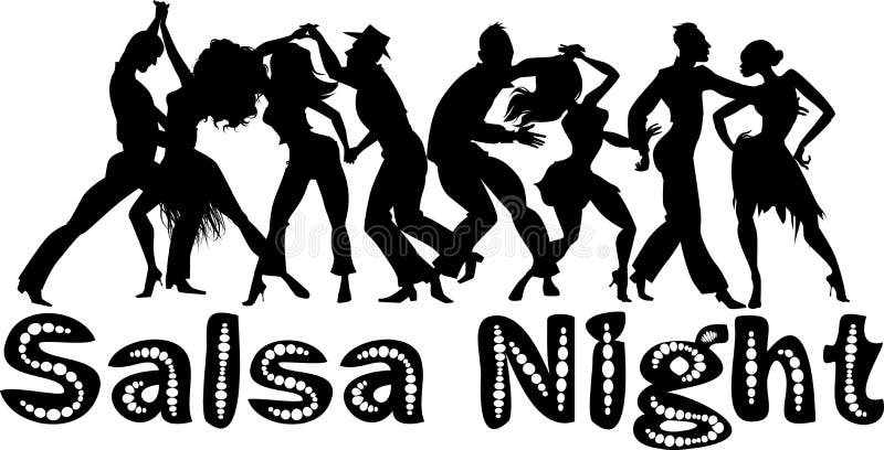 Salsa night banner stock vector. Illustration of party - 73439822