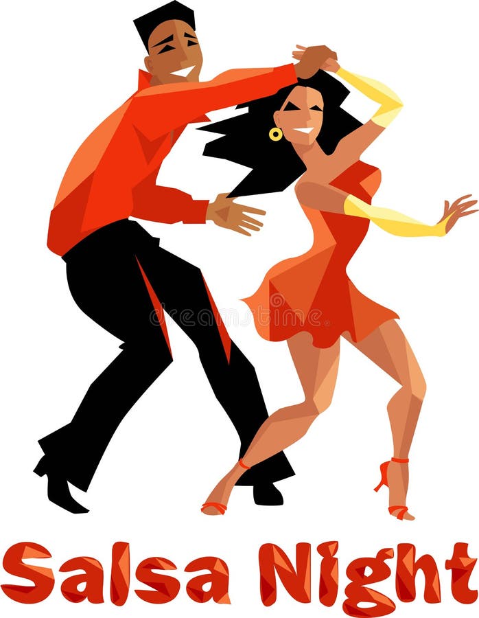 Salsa night poster stock vector. Illustration of rumba - 73169524