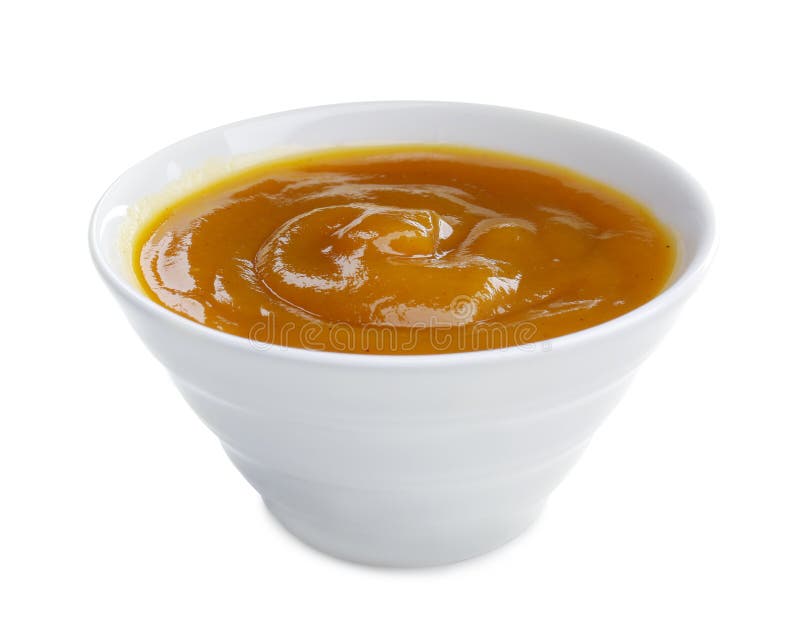 Salsa Sabrosa En Cuenco En El Fondo Blanco Imagen de archivo - Imagen ...