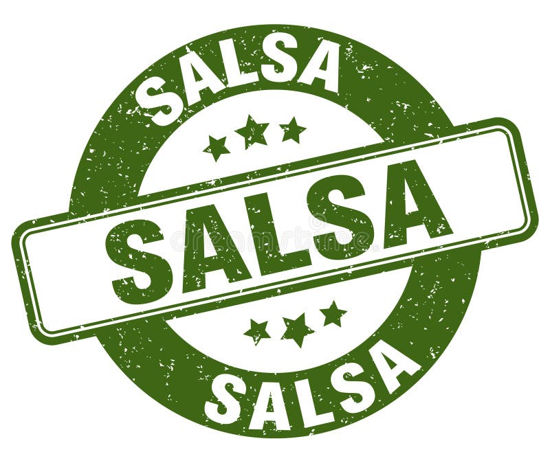 Salsa Stamp. Salsa Label. Round Grunge Sign Stock Vector - Illustration ...