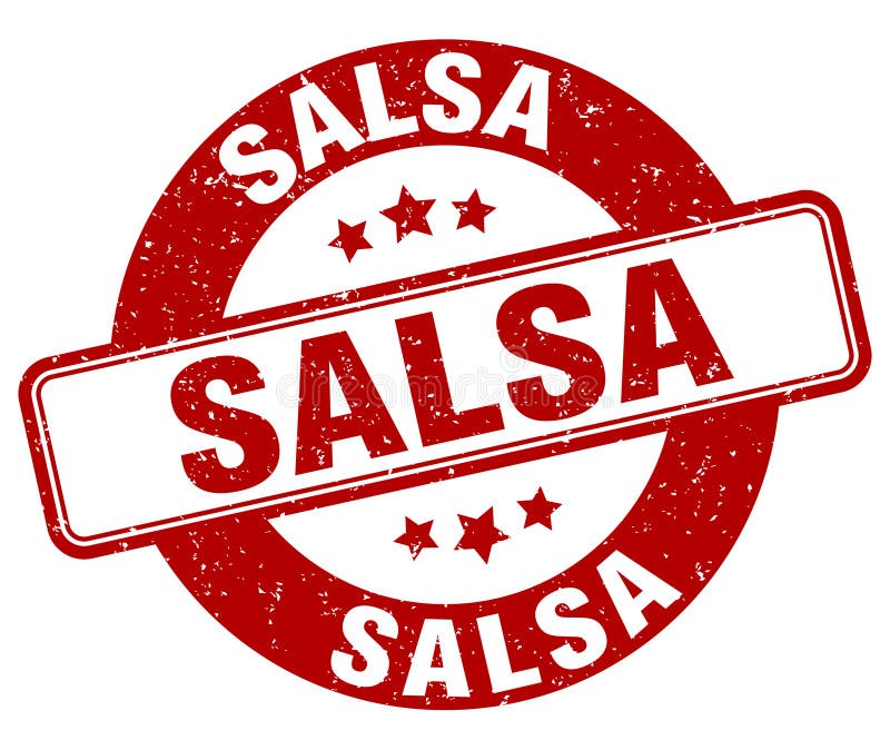 Salsa Stamp. Salsa Label. Round Grunge Sign Stock Illustration ...