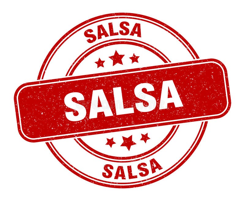 Salsa Round Grunge Stamp. Salsa Stock Vector - Illustration of stamp ...