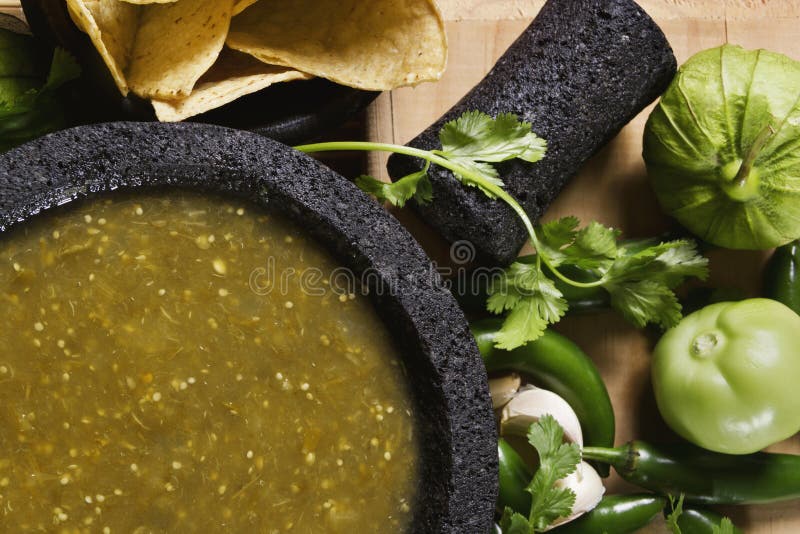 Salsa verde stock image. Image of mexican, tomatillo - 87763763