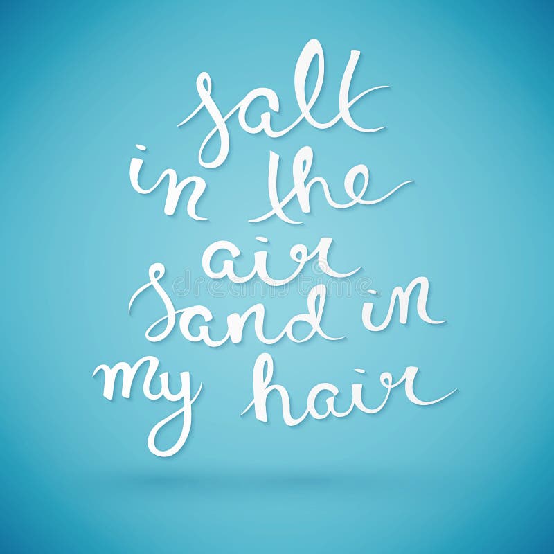 Salt in the air stock vector. Illustration of label, message - 54885167