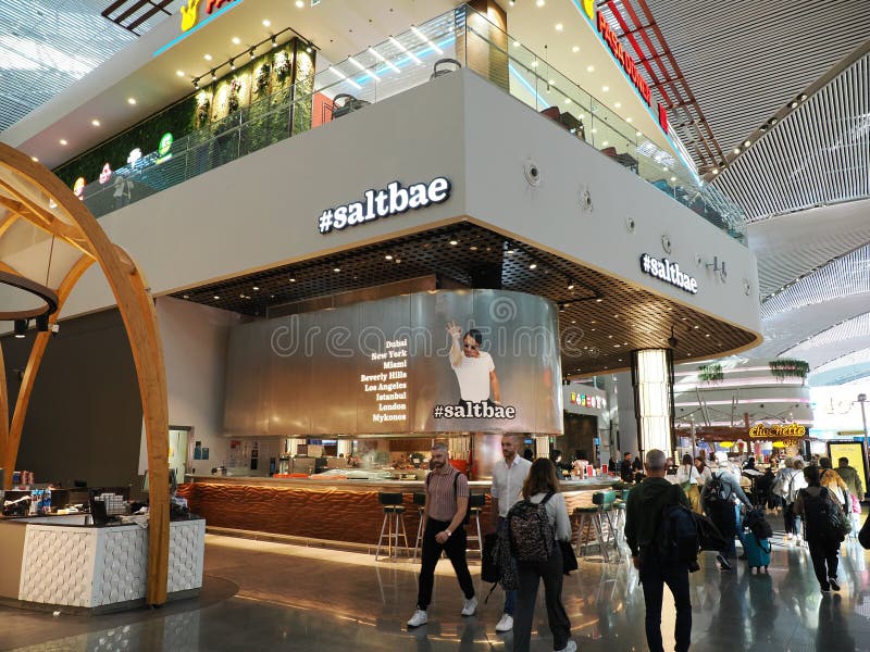 Salt Bae Restaurant at Istanbul Airport. Editorial Photo - Image of ...