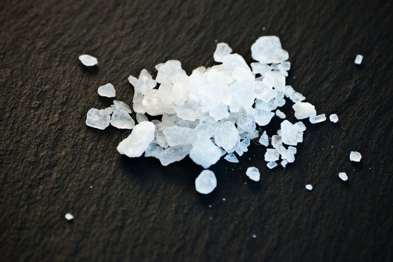 Cubes of Salt in a Polarization Micrograph. Stock Photo - Image of ...