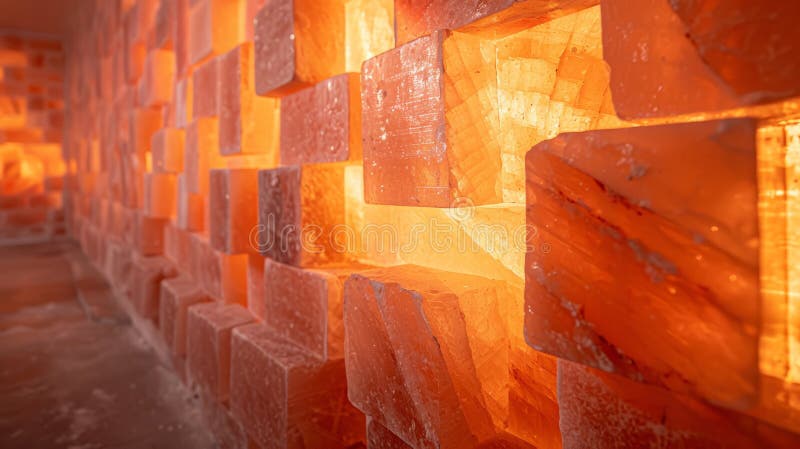 Salt Blocks with a Warm Glow. Stock Photo - Image of warm, texture ...