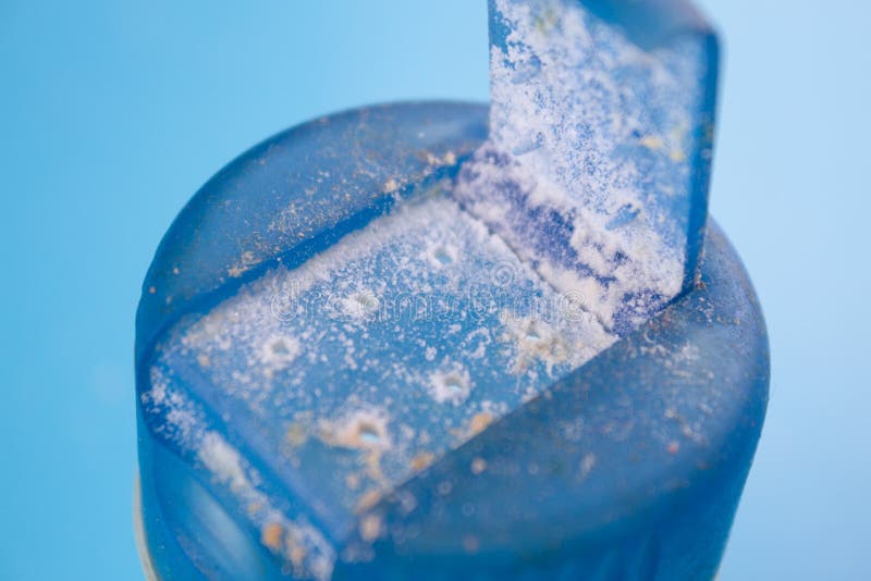 Salt in the blue shaker stock photo. Image of cuisine - 155698962