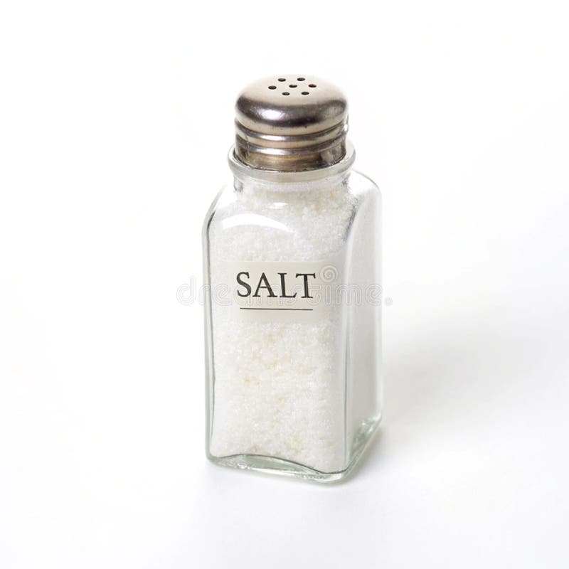 Salt Bottle Isolated on White Background Stock Illustration ...