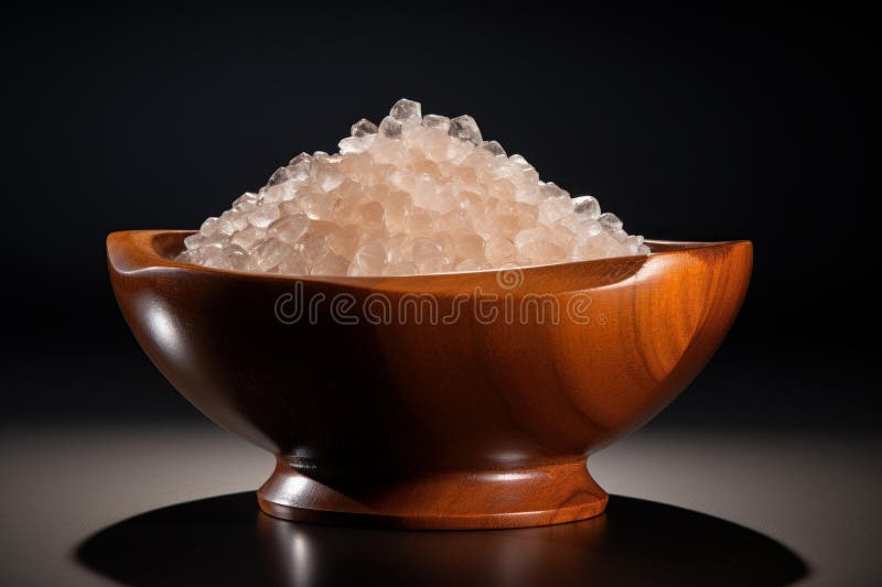 Salt bowl. Generate Ai stock illustration. Illustration of macro ...