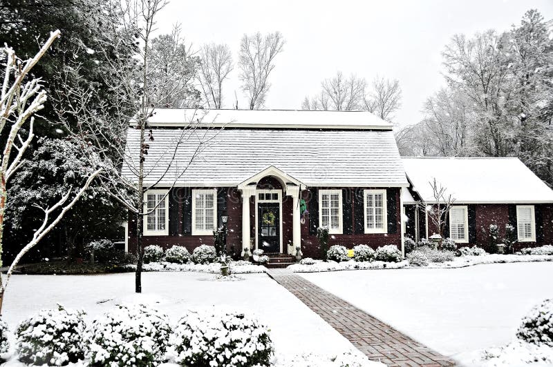 Salt Box Home stock photo. Image of cold, landscape, rural - 7683756