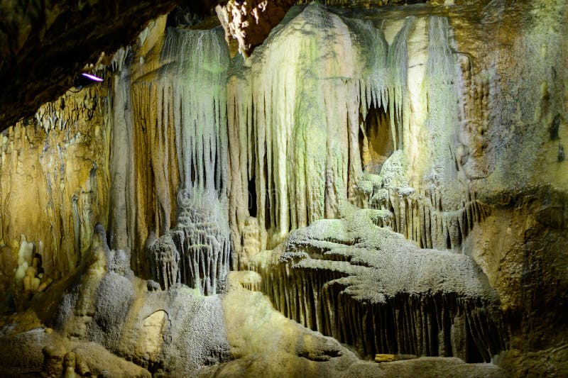 Salt Cave, Stalactites and Stalagmites Stock Photo - Image of canyon ...