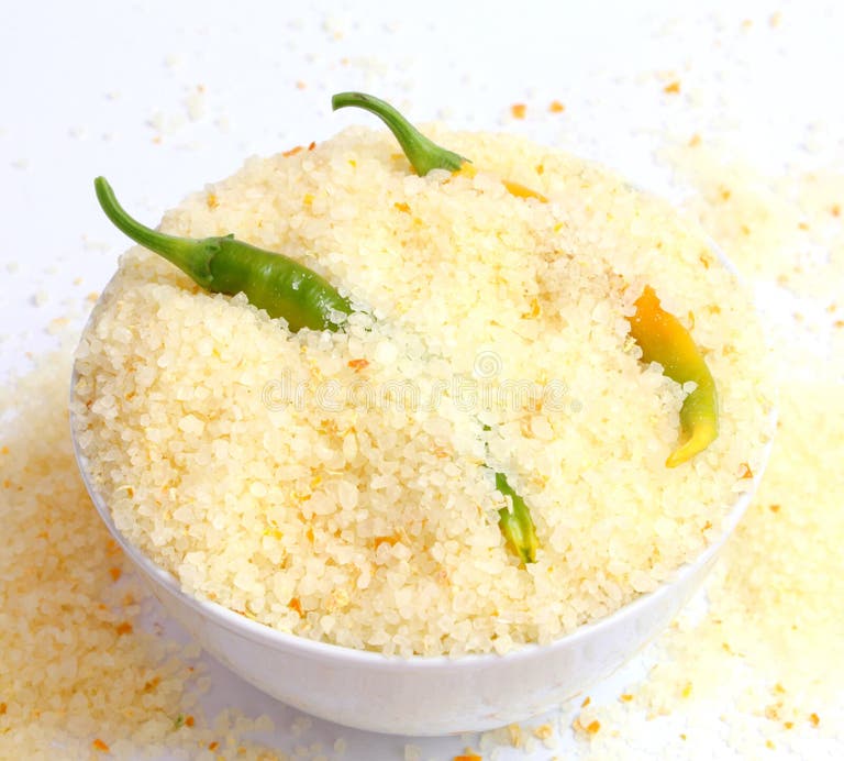 Salt with chili stock image. Image of salty, pepper, chili - 35090429