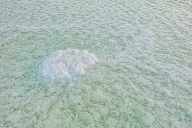 Salt on the Coast of the Dead Sea Stock Image - Image of concentration ...
