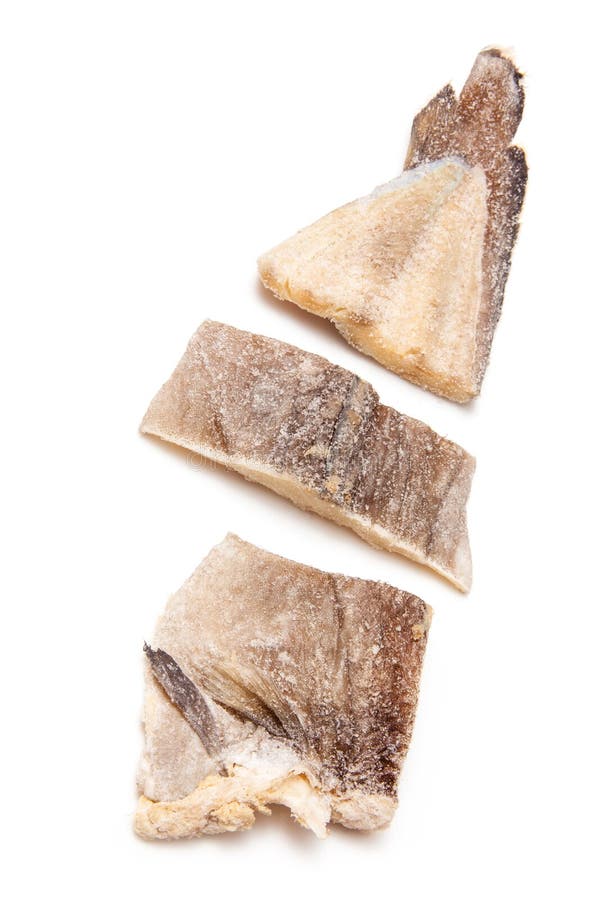 Pieces of salt cod fish stock photo. Image of details - 42526978