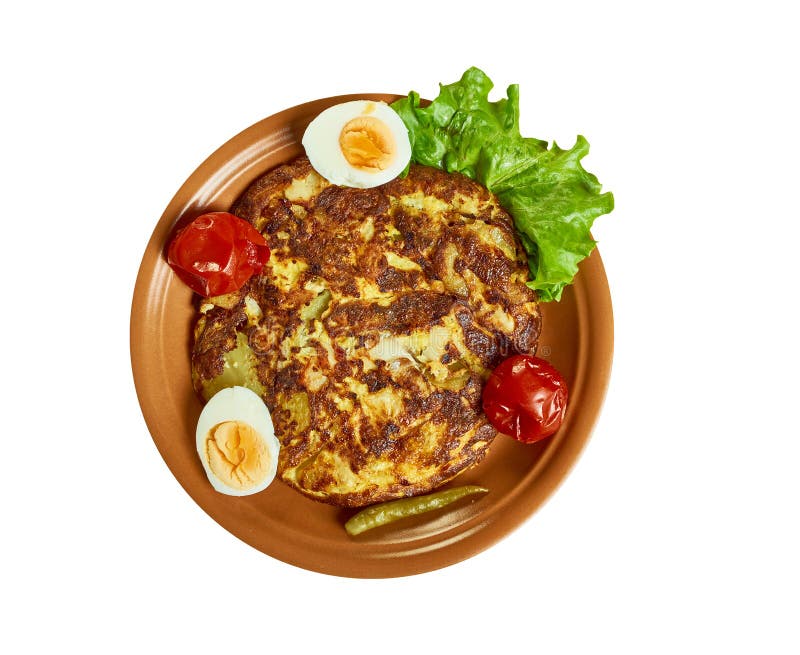 Salt cod tortilla stock image. Image of homemade, fish - 184470647