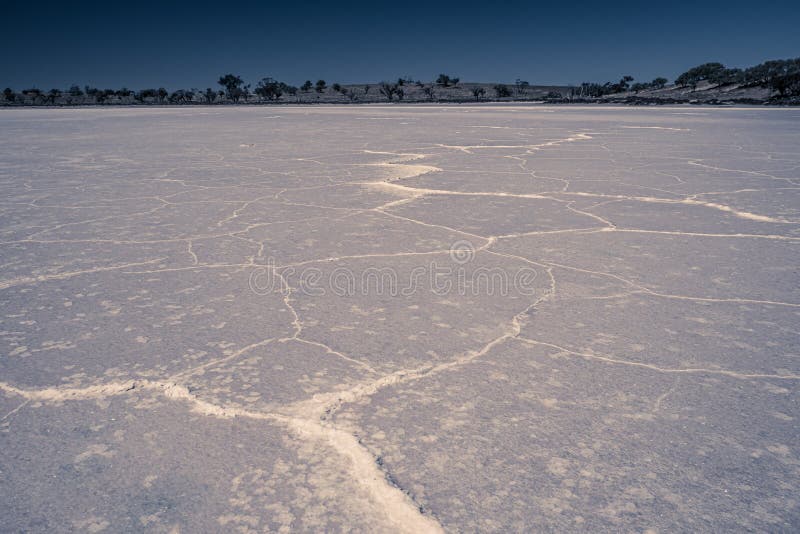 Salt Cracks Pattern on the Lake Surface. Stock Illustration ...