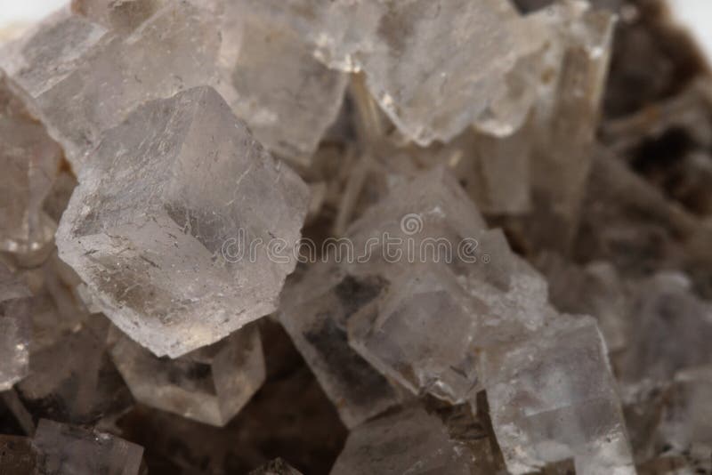 Little Rock Salt Cube Crystals Stock Photo - Image of macro, cube ...