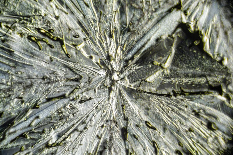 Salt Crystal Macro Close Up Under the Light Microscope, Magnification ...